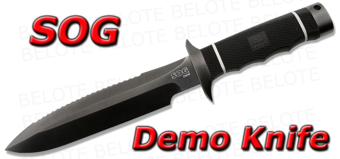 S.O.G. SOG Demo Knife Sawback w/ Leather Sheath SSD01-L | eBay